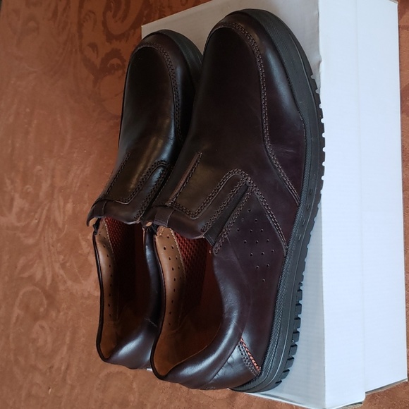 Clarks | Shoes | W Clarks Brown Leather Mens Shoes Clark Unstructured ...